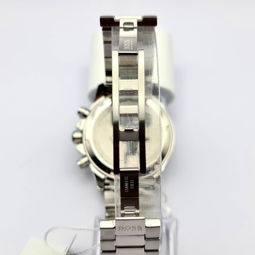 NEW BOSS 1512965 IKON MENS STAINLESS STEEL BLACK DIAL MENS WATCH | eBay