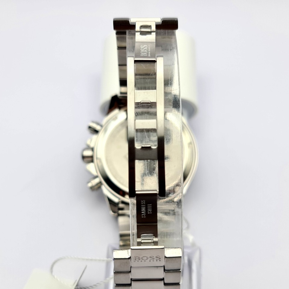 NEW BOSS 1512965 IKON MENS STAINLESS STEEL BLACK DIAL MENS WATCH | eBay