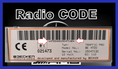 Radio Code - Mercedes-Benz SENTION | eBay.de