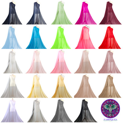 Power Net Fabric Premium Sheer 4 Way Stretch Mesh Lining Dressmaking ...