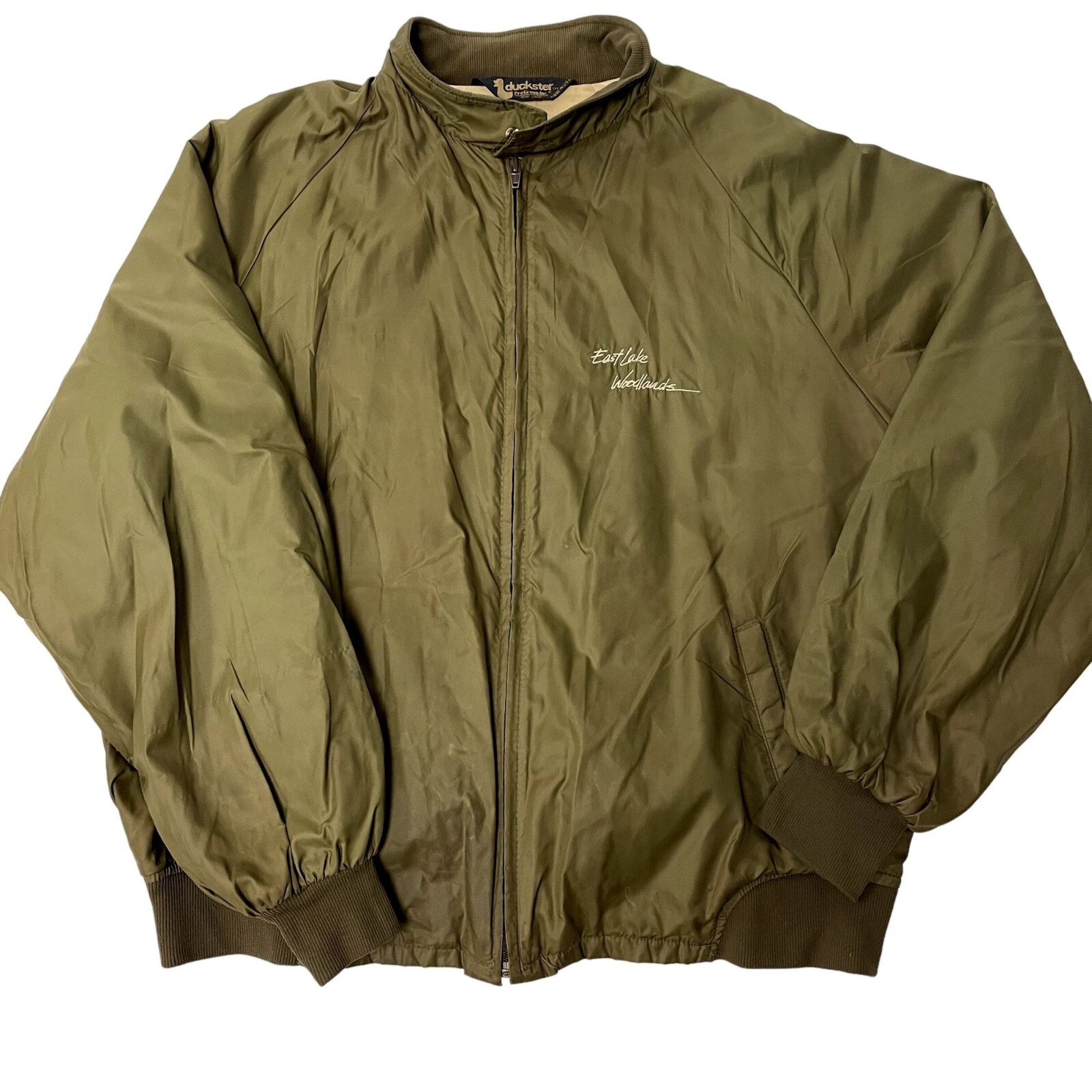 Vtg 80's Duckster Pro NYLON Windbreaker East Lake Woo… - Gem