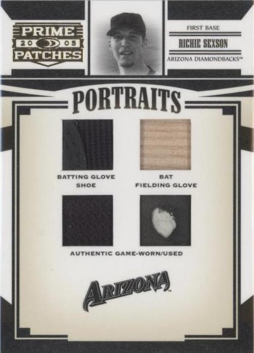 2005 Donruss Prime Patches - Portraits Richie Sexson #P-17 Quad Swatch ...