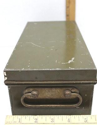 Vintage Samson Bank Lock Box Metal+Handle Model "K" Office Cash ...