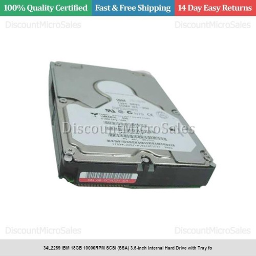 34L2289 IBM 18GB 10000RPM SCSI (SSA) 3.5-inch Internal Hard Drive with ...