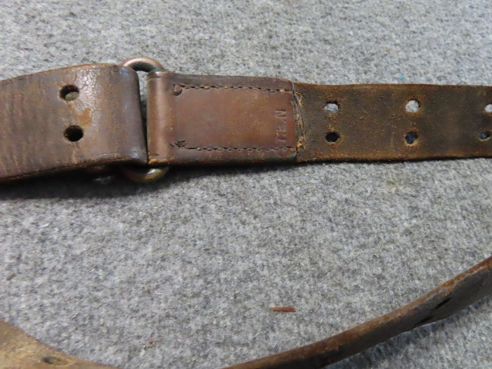 WWI USGI 1903 SPRINGFIELD RIFLE SLING DATED 1908-UNIT MARKED 21st NY ...
