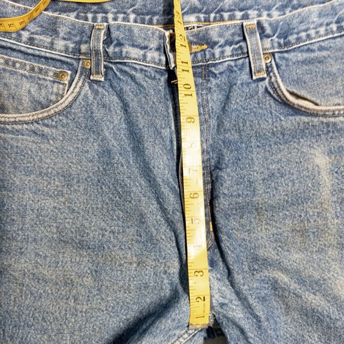 Carhartt Relaxed Fit Fleece Lined Jeans Leather Tag Mens 36x32 | eBay