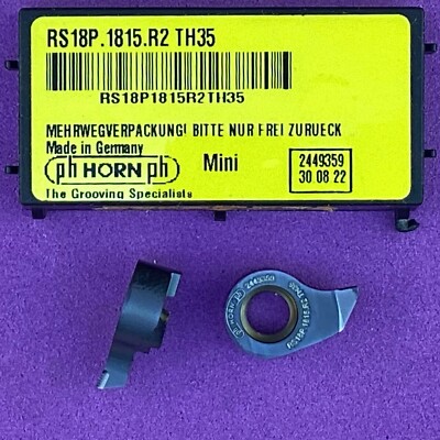 2pc PH HORN RS18P.1815.R2 Carbide Boring-Profiling Inserts TH35🎯 ...