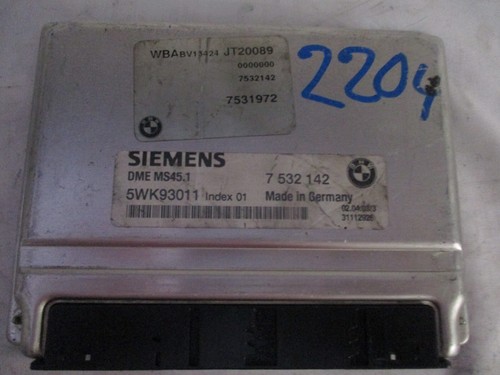 01-05 BMW 325i Engine Control Unit ECU 7532142 Module 144-4a5 | eBay