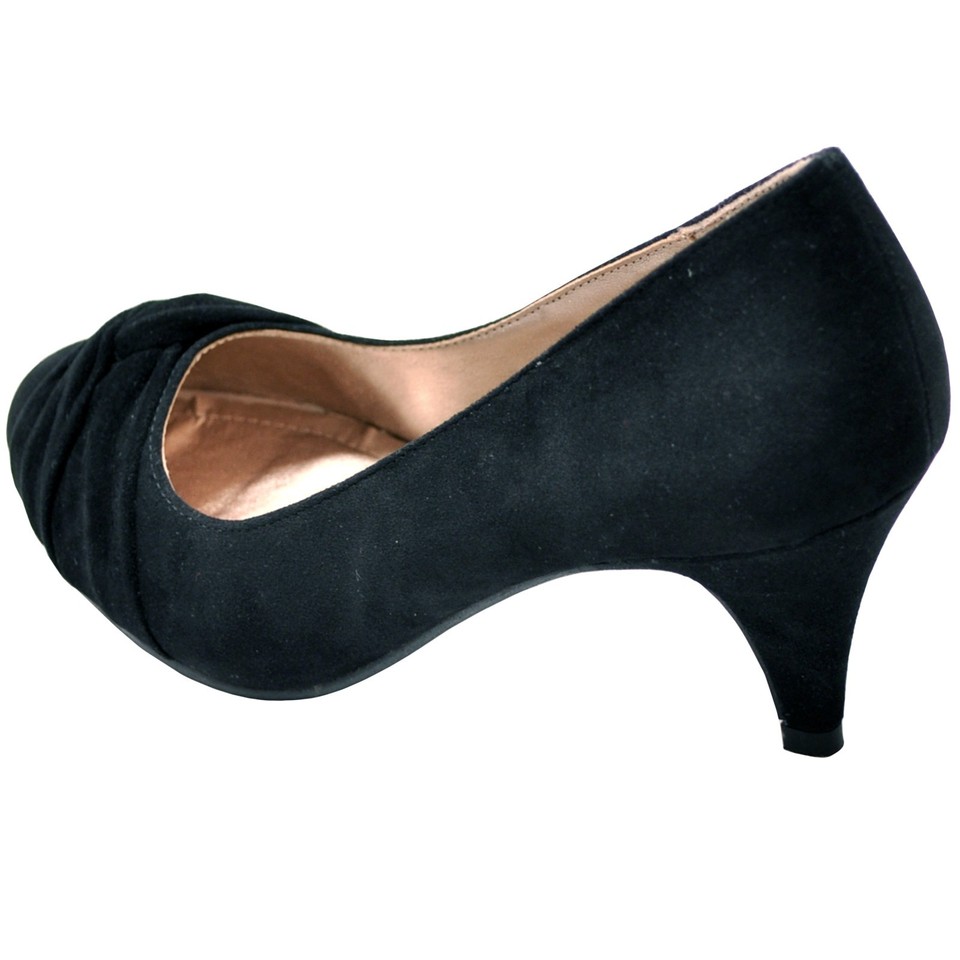 New women's shoes classic casual simple work pumps suede like high heel ...