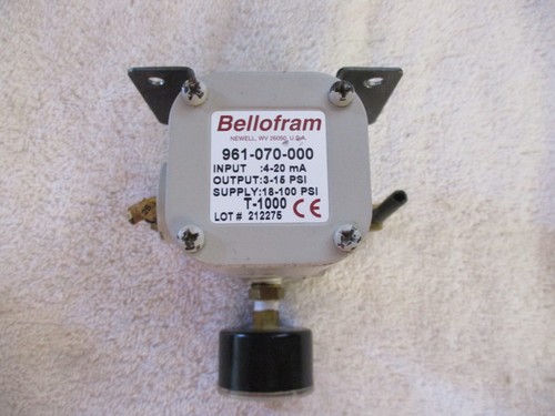 Bellofram T-1000 Pressure Transducer 961-070-000 | eBay