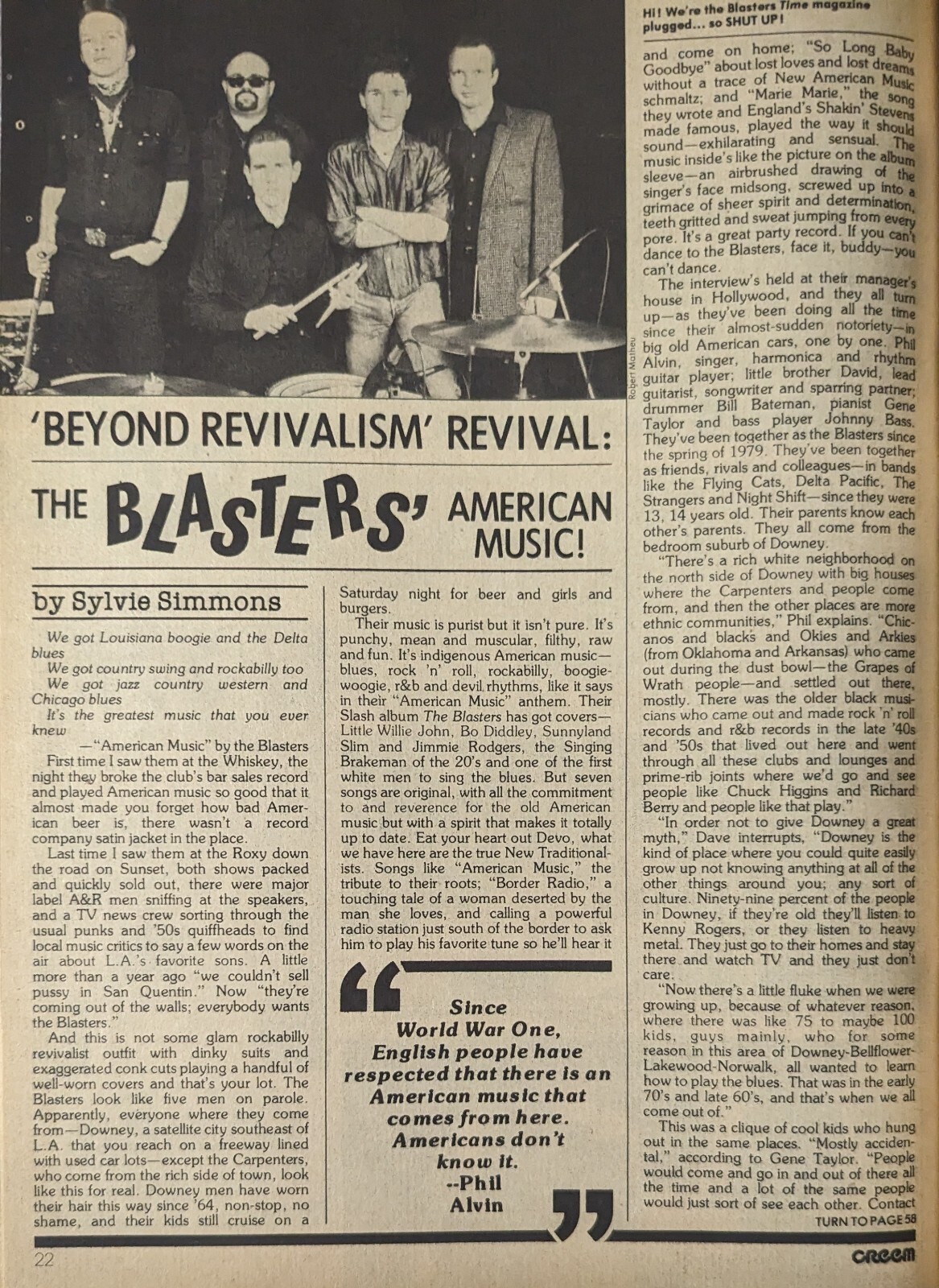 Creem Magazine May 1982 The Cars, Blasters, Fleshtones, Ozzy, AC/DC ...