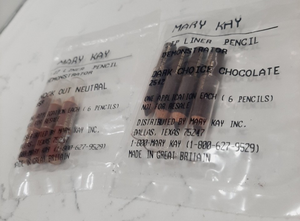 🌻 Mary Kay (Lot 41) Lip Liners Sample Demonstrator Berry Pink Red ...