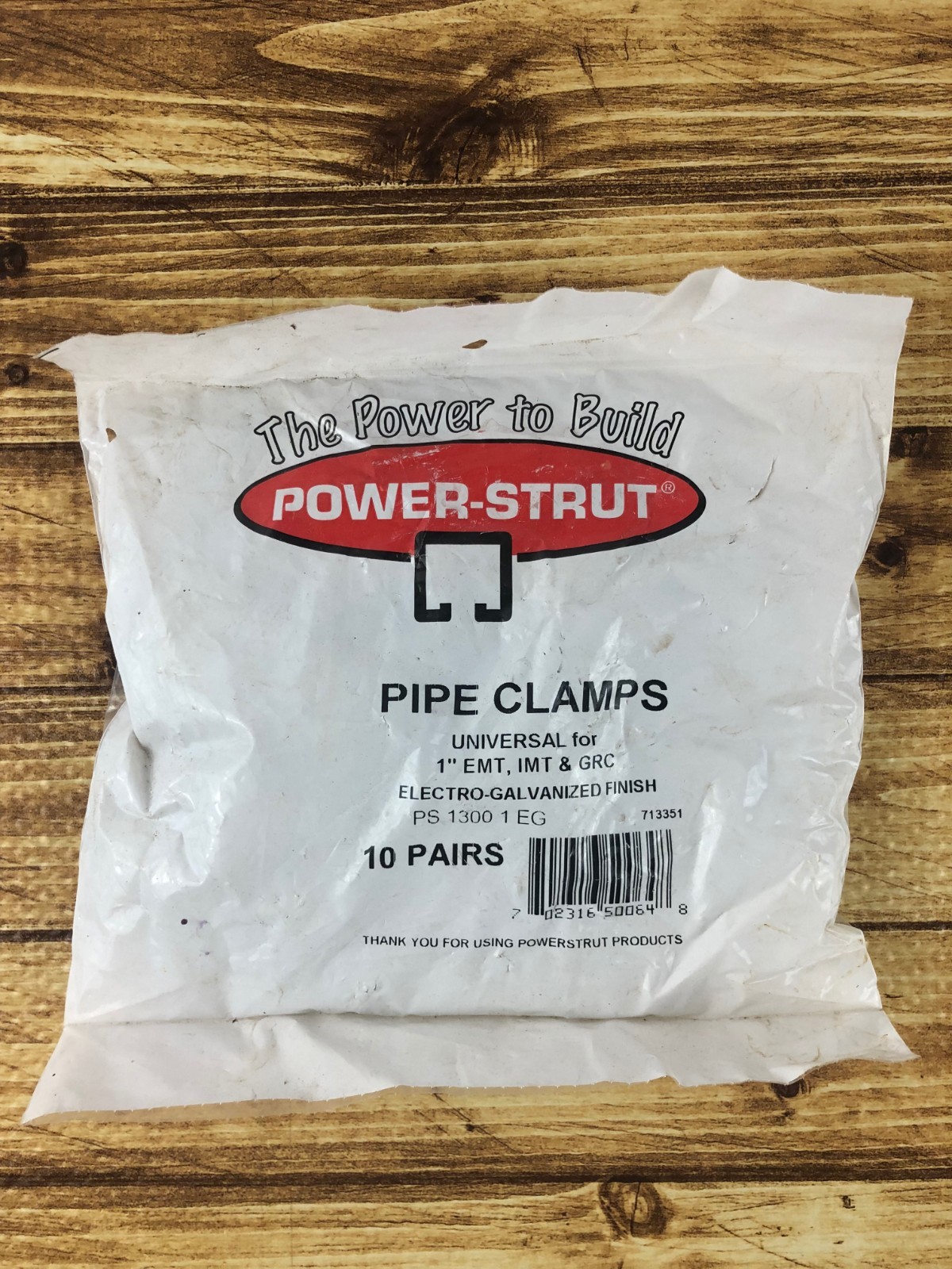 Strut Straps - POWER STRUT PS1300 1" UNIV PIPE CLAMPS (BAG OF 10) | eBay