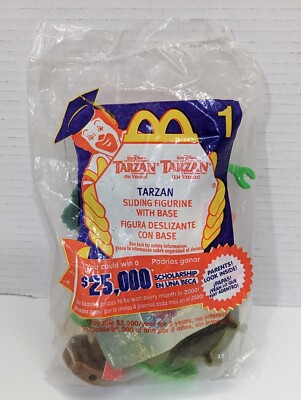 Tarzan - Sliding Figure With Base - 2000 McDonald's Happy Meal Toy #1 ...