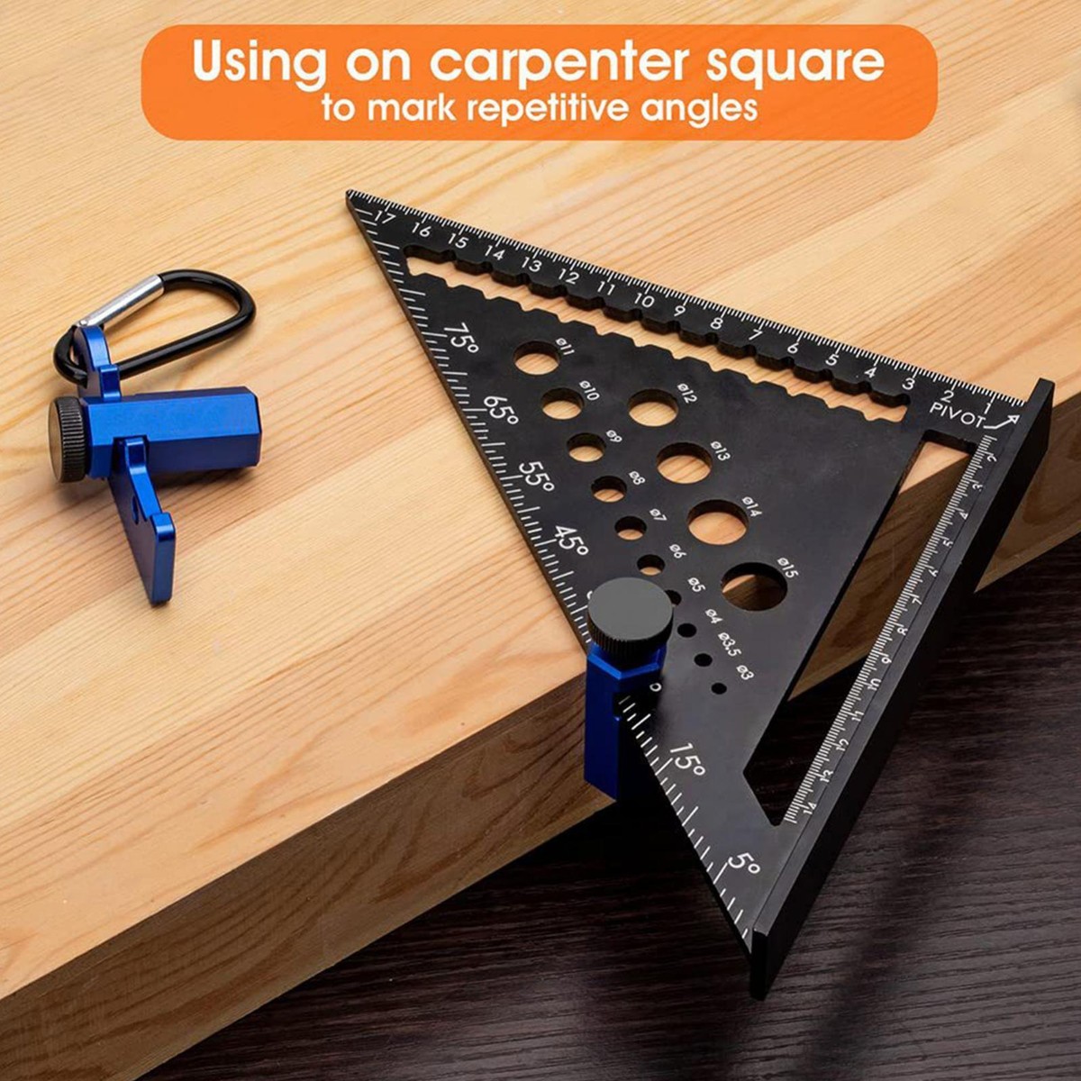 Squi Jig Aluminum Alloy Hex Flat Framing Jig With Thumb Screw Set Stair ...