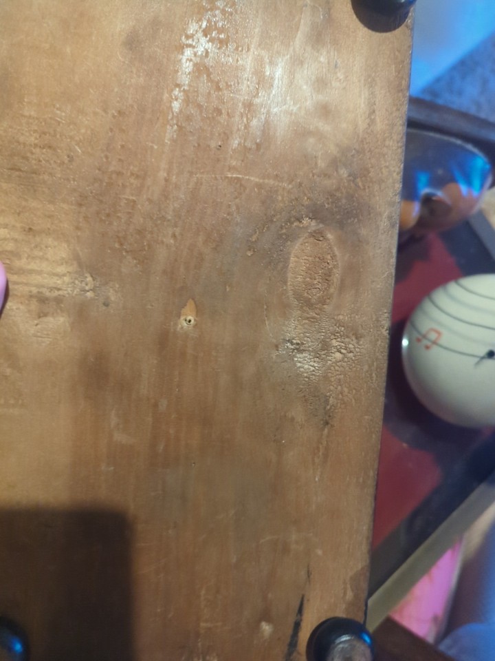 Vintage Wooden Desk Stand Double Inkwell Glass Ink Pots Ebonised Trim ...