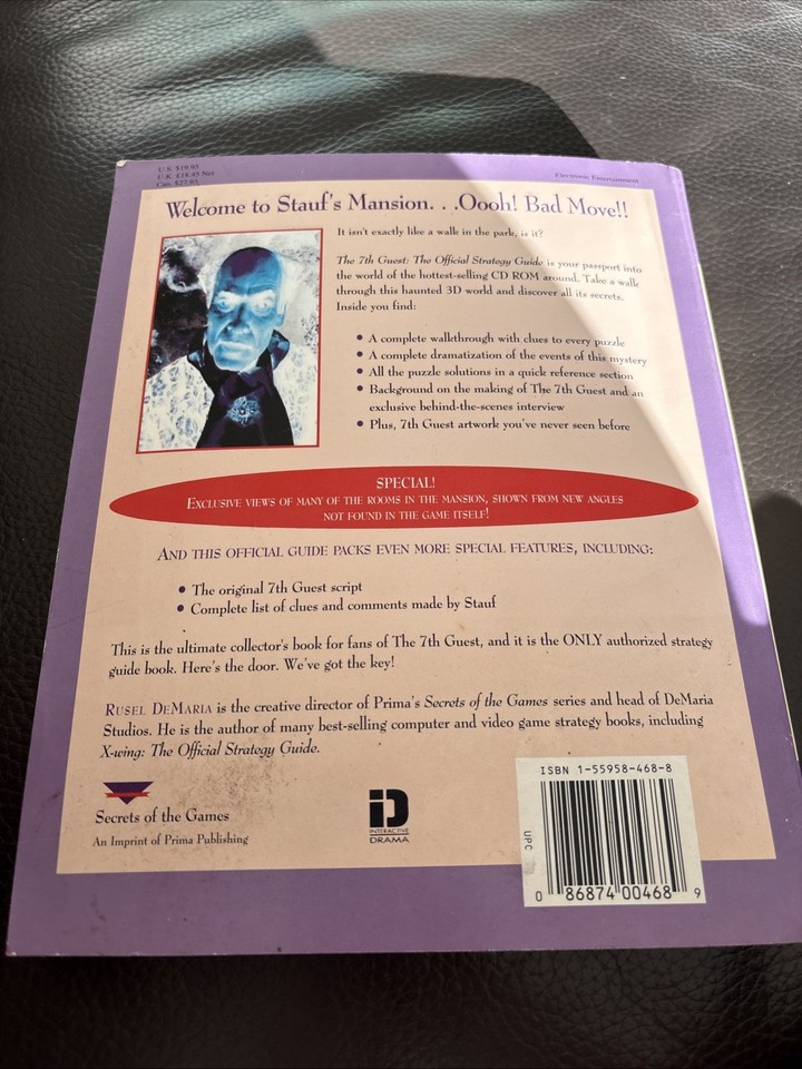 The 7th Guest Official Strategy Guide by Rusel Demaria | eBay UK