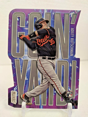 ADLEY RUTSCHMAN SP 2023 Topps Stadium Club GOING YARD! 1:64 Die-Cut ...