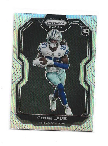 2020 Panini Chronicles Prizm Black Silver Prizm Rookie CeeDee Lamb PB ...