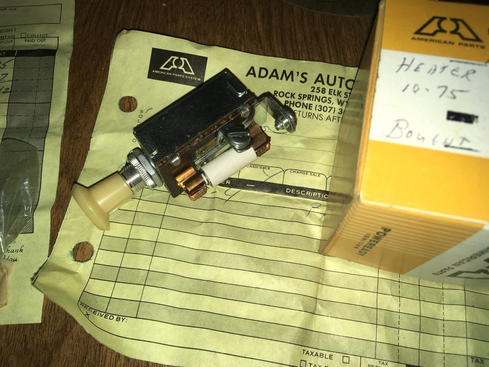 POWEREADY (BIG "A") # 329-4 HEATER SWITCH; Fits 1941 FORD | eBay