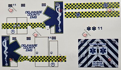 Code 3 / Greenlight 1/64 Delaware County EMS Ambulance Waterslide ...