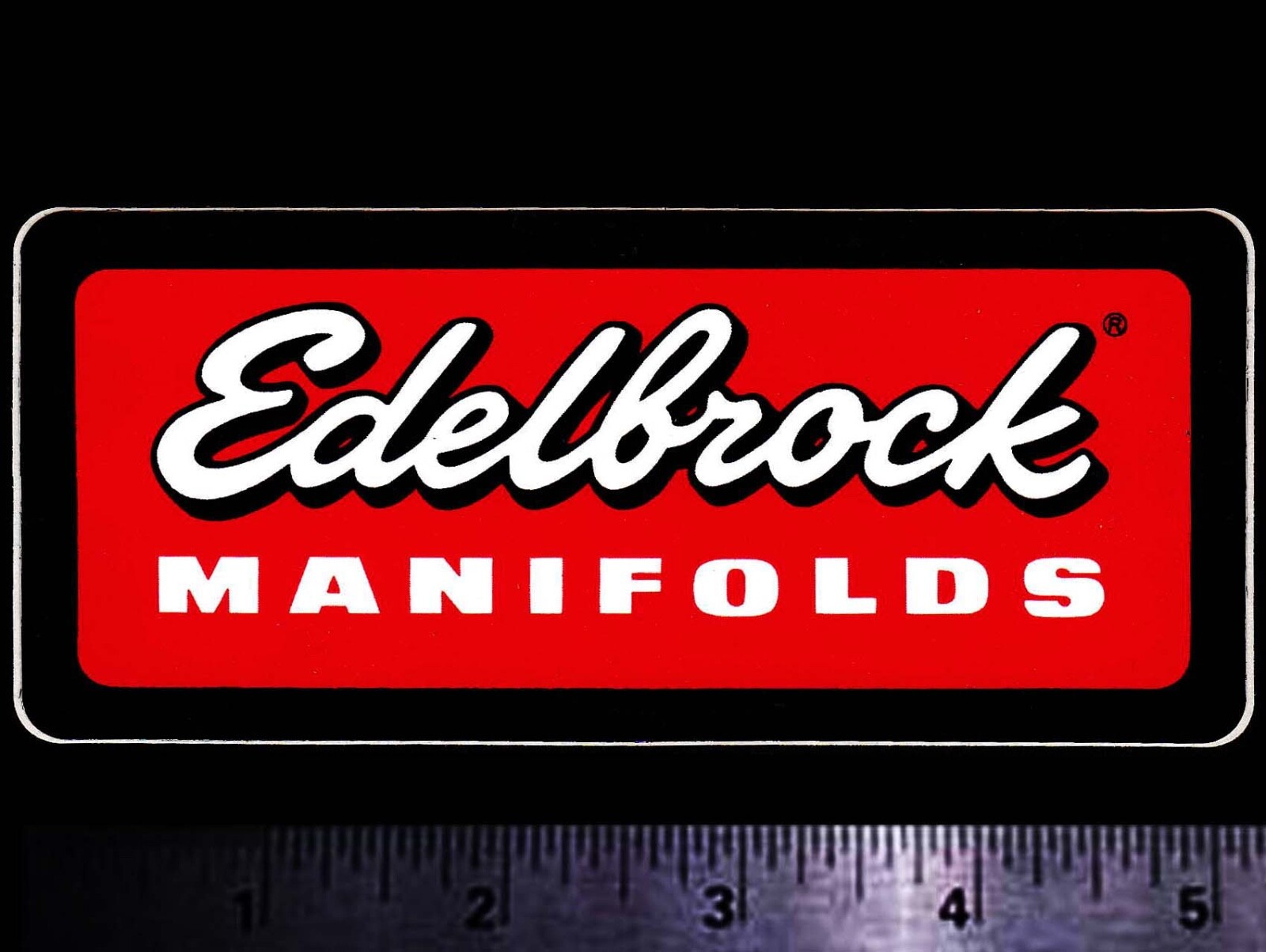 EDELBROCK Manifolds - Original Vintage 1960's 70's Racing Decal/Sticker ...
