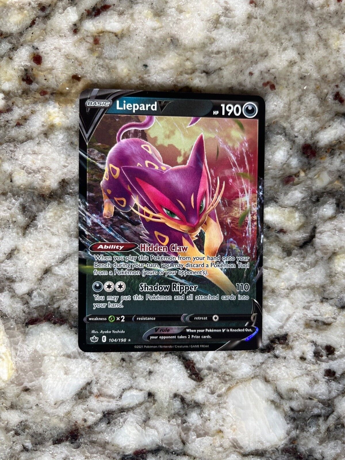 Liepard V Pokémon Card Perfect Condition 2021 | eBay