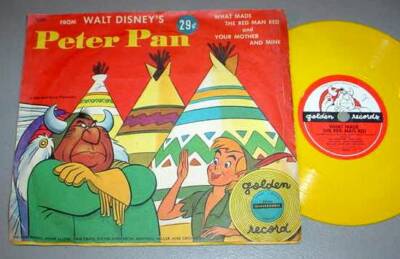 WALT DISNEY PETER PAN 78 RPM & PS - Golden Record RD37 | eBay