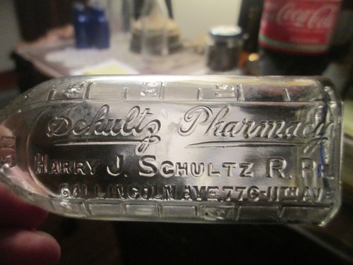 Vintage Schultz Pharmacy 1905-11 Philadelphia PA Medicine bottle 776 ...