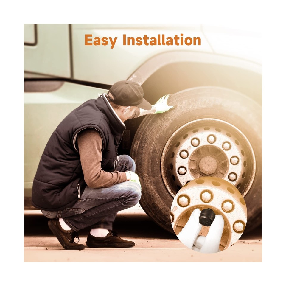 GUTA Trailer Tire Pressure Monitoring System, RV TPMS with 8 Sensors, 6 ...