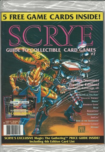 MTG Scrye Magazine #7 - 5 Game Cards Ice Age Rage Galactic Empires FS ...