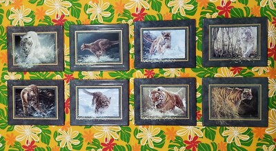 🐅 SET/8 BRADFORD EXCHANGE Hadley Collection Big Cats VANISHING ...