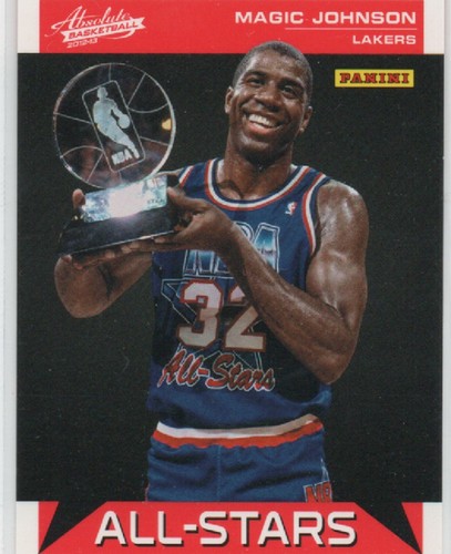 2012-2013 Panini Absolute ALL STAR #12 Magic Johnson LOS ANGELES LAKERS ...
