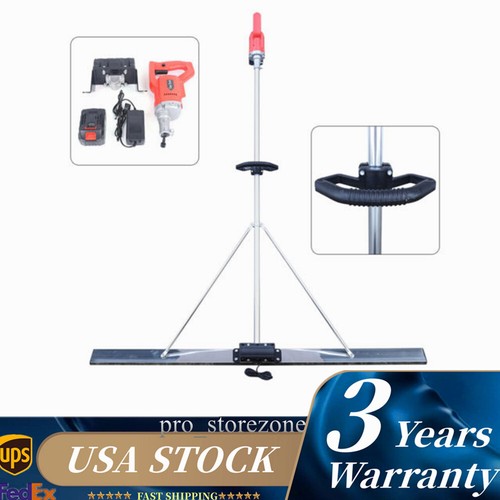 Electric Wet Concrete Vibrating Cement Battery Power Screed Vibrator+ ...