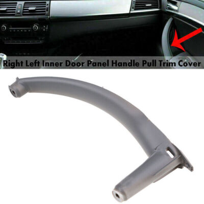 Fit BMW E70 X5 E71/E72 Gray Inner Door Panel Handle Pull Trim Cover ...