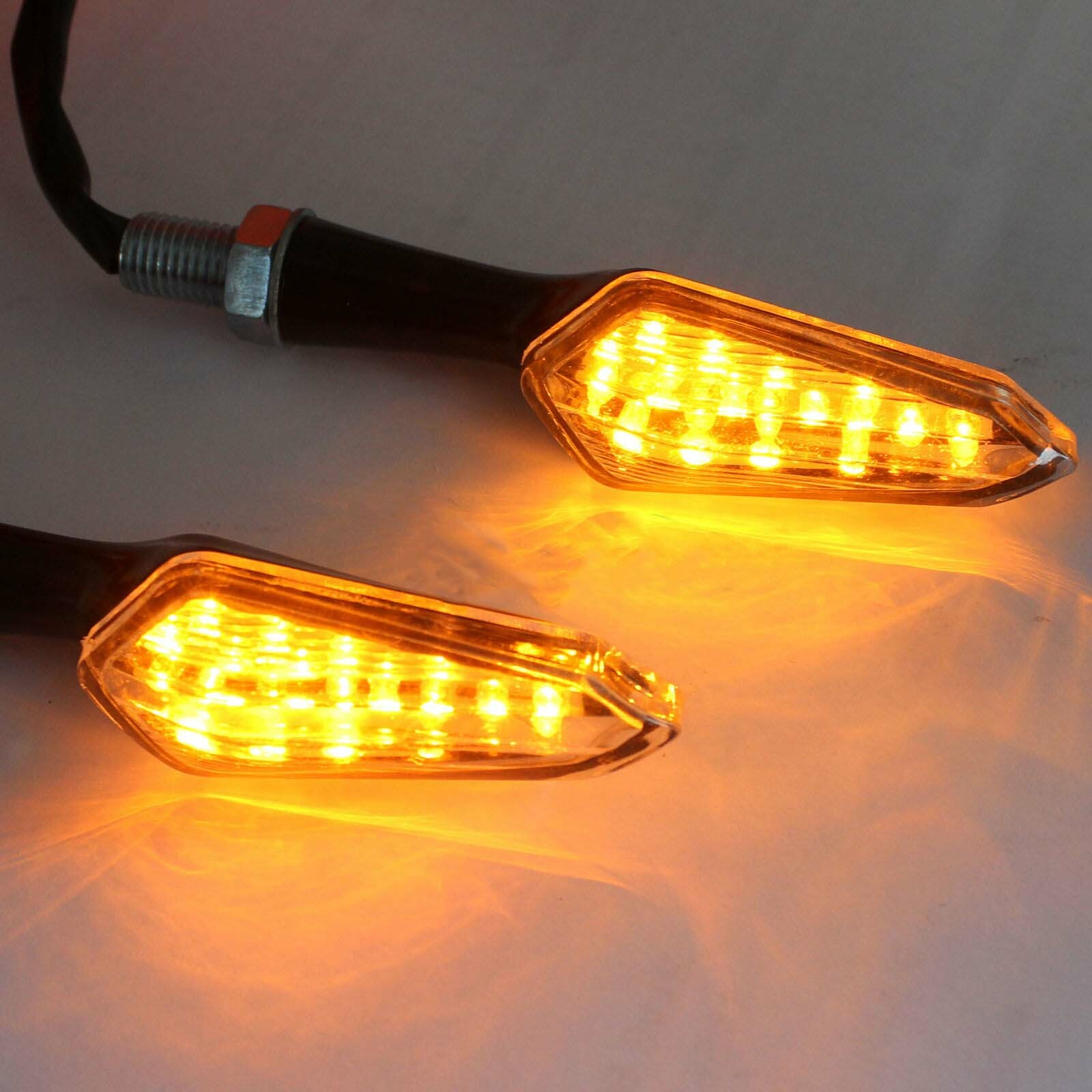 4x Alloy LED Indicators Motorcycle Motorbike LED Blinkers Yamaha Honda ...