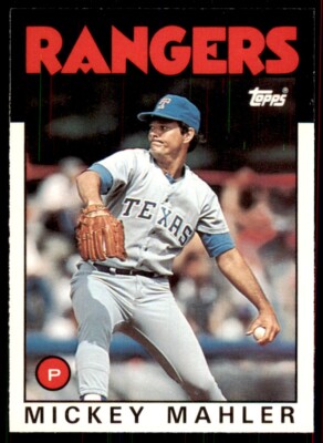 1986 Topps Traded. Mickey Mahler Baseball Cards #68T | eBay