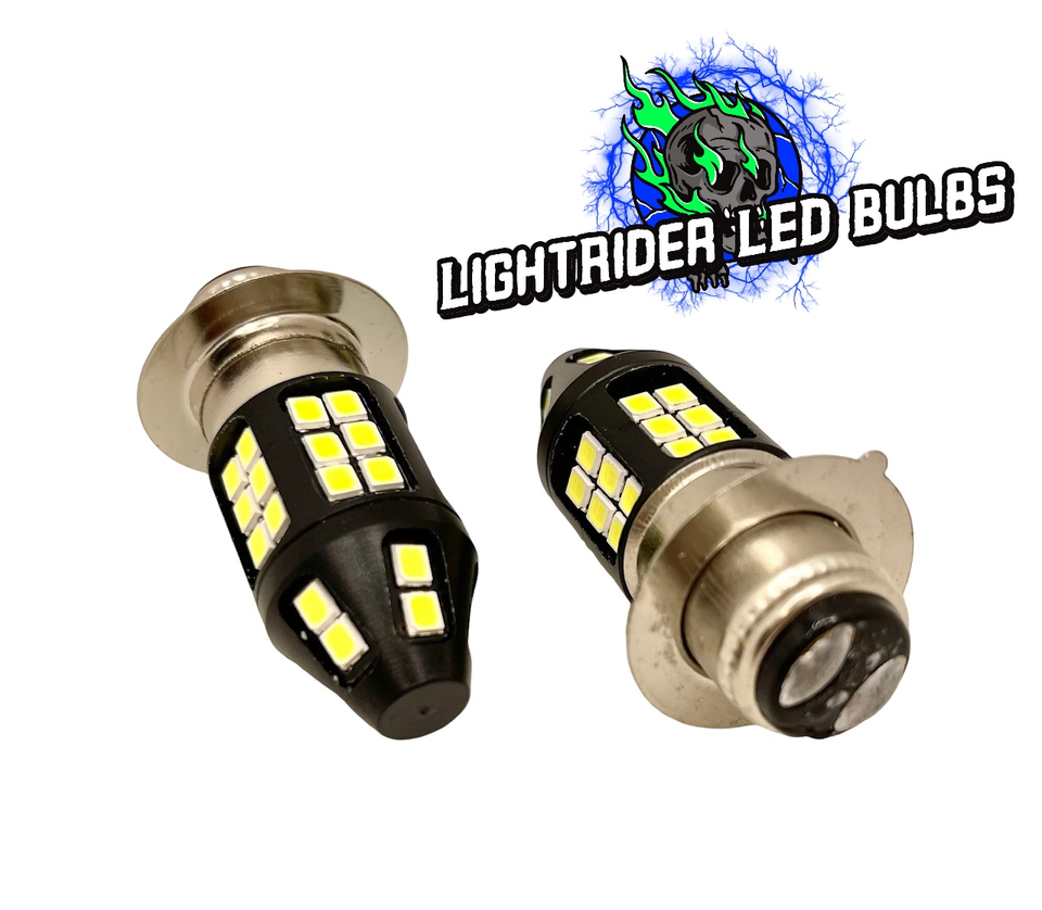 BFE LightRider Super White LED Headlight Bulb Kit H6m Yamaha YFZ450 ...