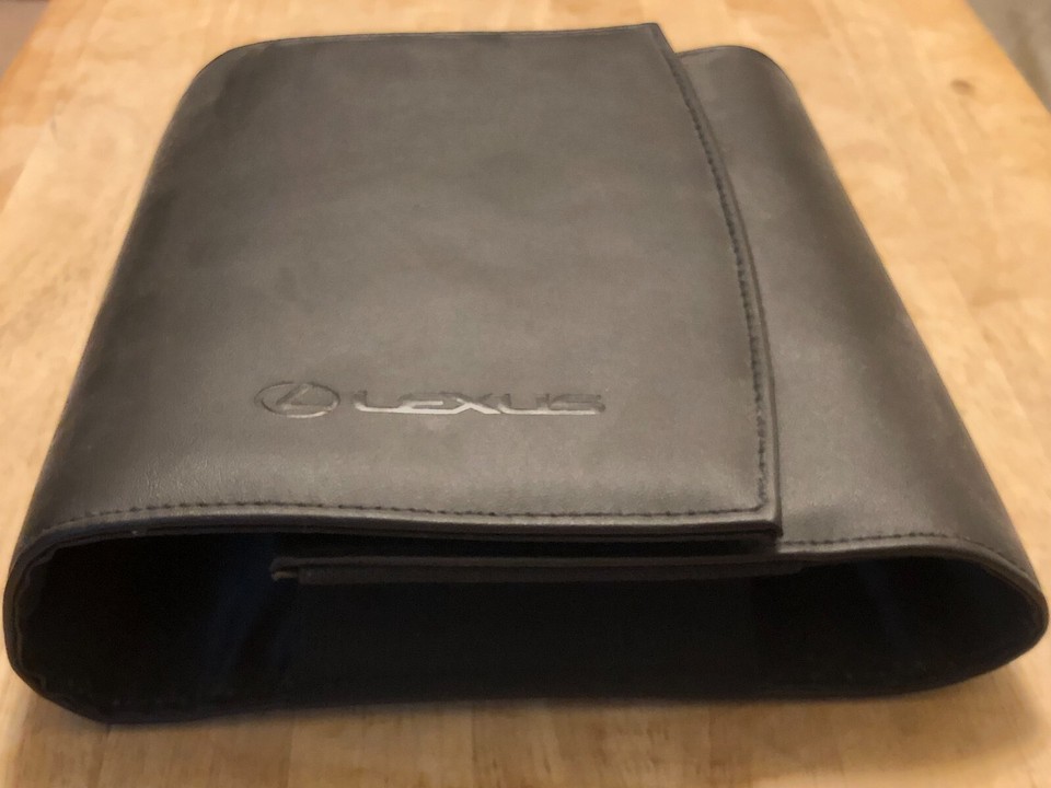Lexus OEM Genuine Owner's Manual Leather Case Bag Paperwork Storage ...