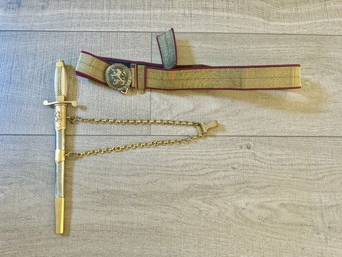 WWII BULGARIAN ARMY, PARADE OFFICER's DIRK DAGGER with scabbard and ...