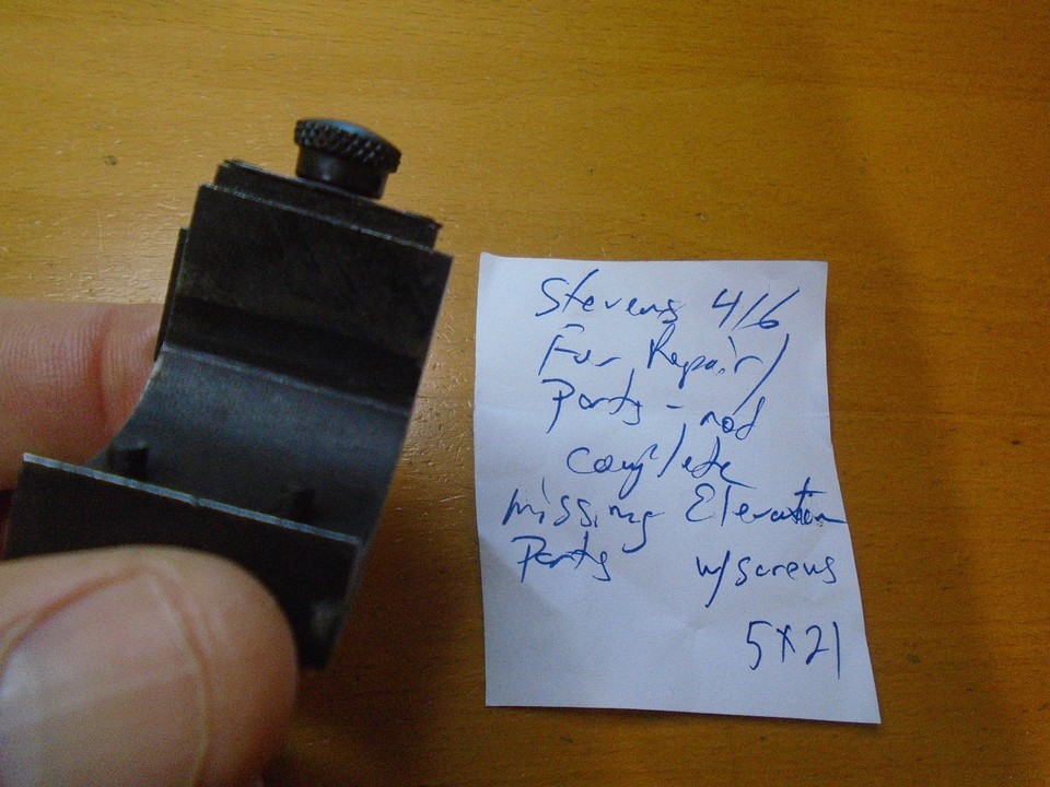 Savage Stevens 416 Vintage Peep Sight Incomplete | eBay