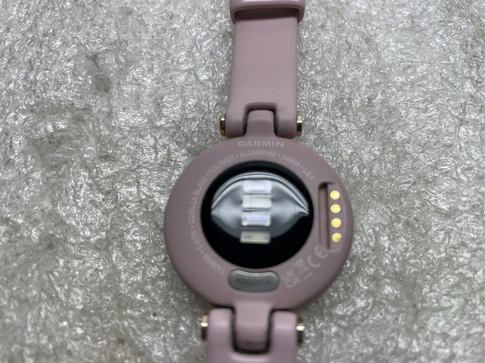 Garmin Lily Smartwatch Pink GPS Sport Rose Gold Silicone Band w ...