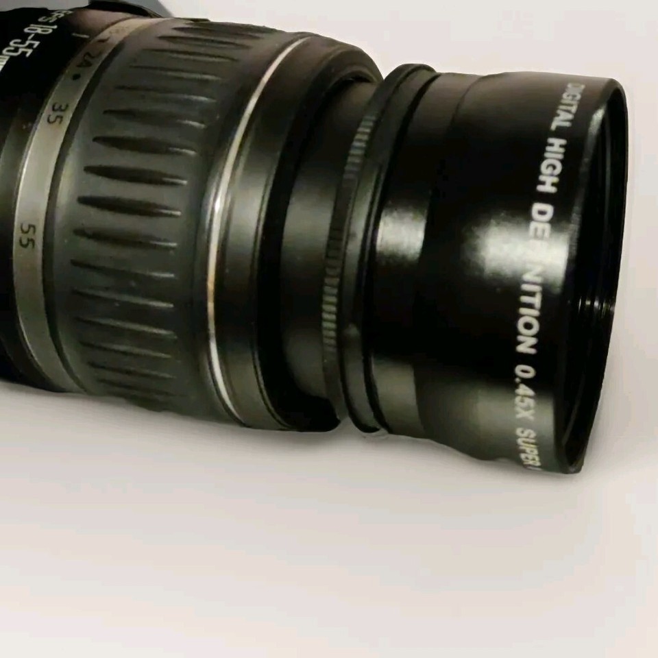 Super Wide Angle Lens Adapter Filter 0.45x For Canon 4000D 600D 2000D ...