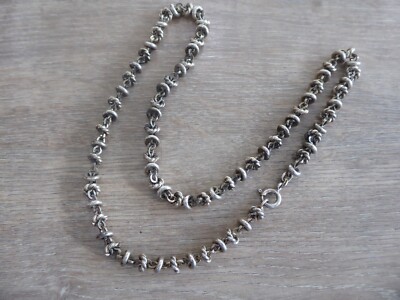 VINTAGE SOLID SILVER LADIES NECKLACE | eBay UK