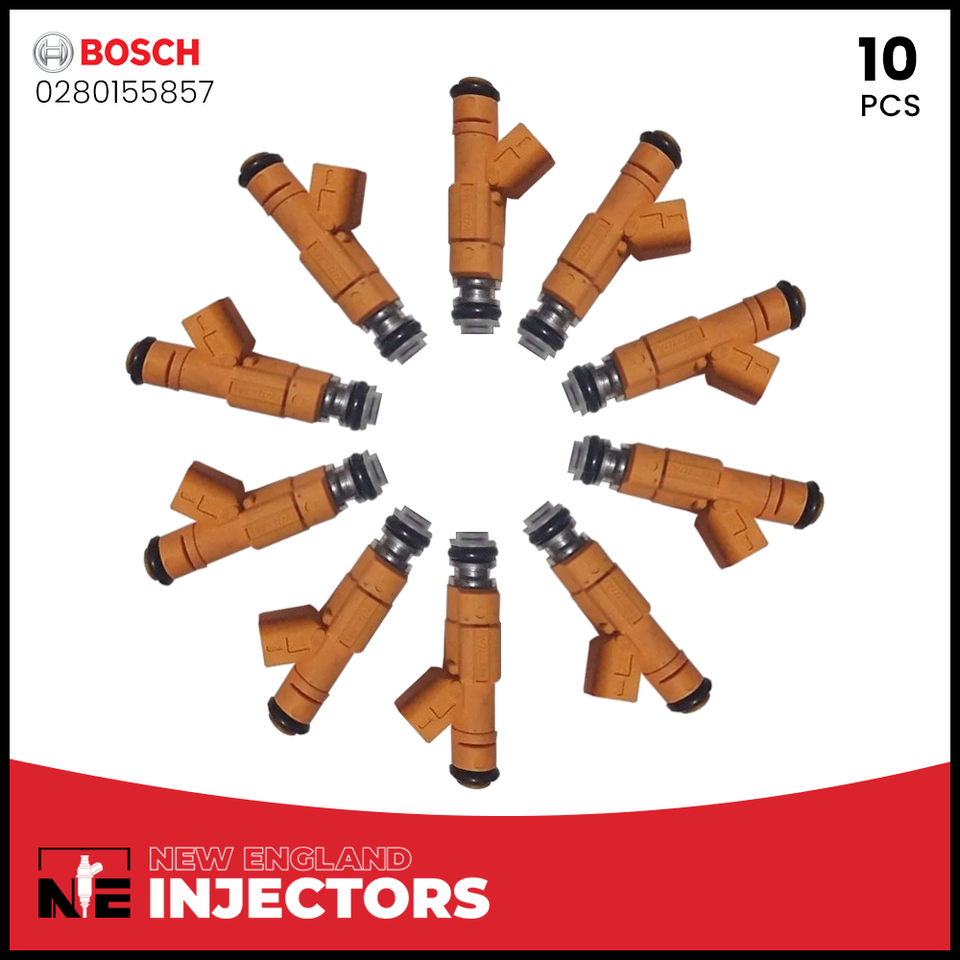Bosch Flow Matched Fuel Injector Set for Ford V10 6.8l 0280155857 Set ...