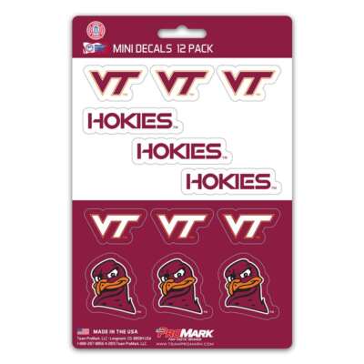 Virginia Tech Hokies Mini Decals - 12 Pack | eBay