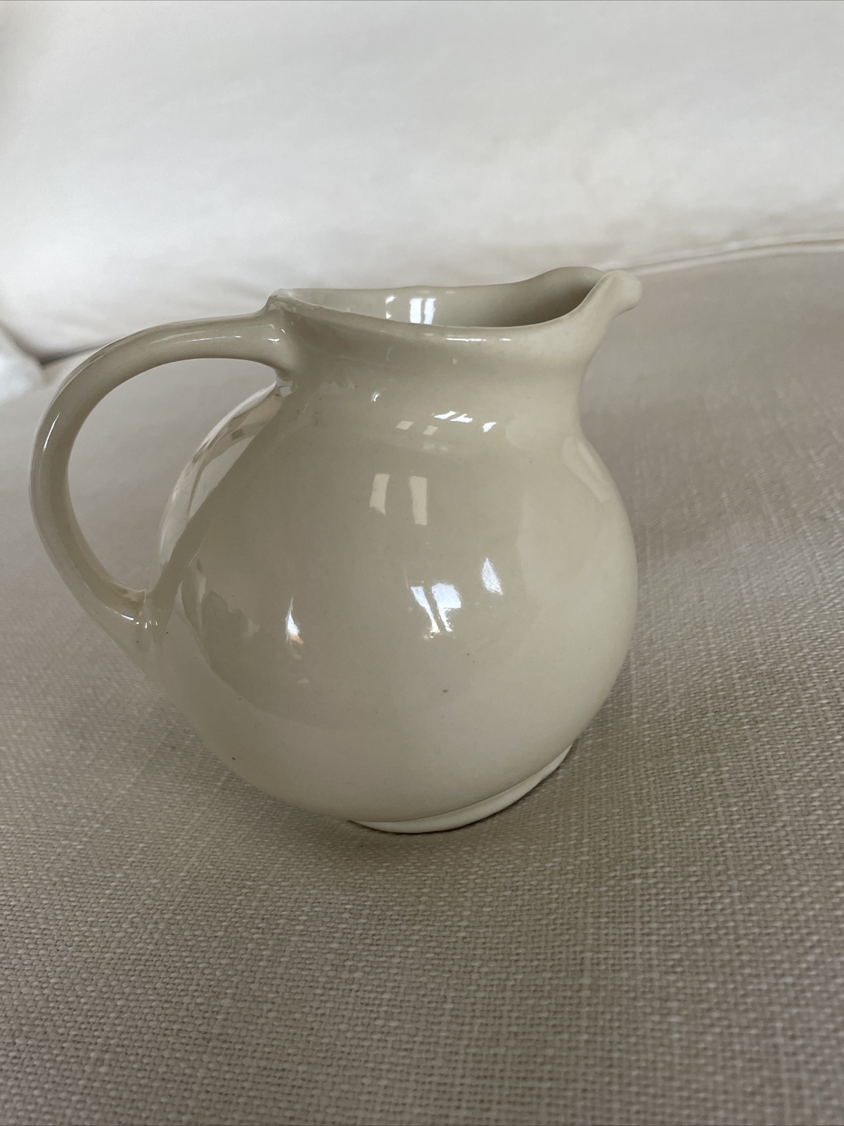 VINTAGE USA Pottery #12 PENN PA Dutch Ball Creamer Heart&Tulip Design ...