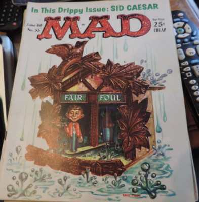MAD MAGAZINE IN THIS DRIPPY ISSUE: SID CAESAR NO. 55 JUNE 1960 | eBay