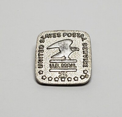 Vintage United States Postal Service USPS 25 Year Employee Award Lapel ...
