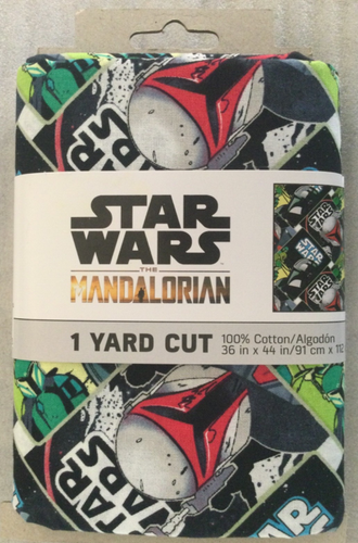 New Star Wars Mandalorian 1 Yard Cut 36 x 44” 100% Cotton Fabric Quilt ...